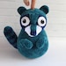 Reggie the Rhyming Raccoon Crocheted Plush From Drawing - Etsy