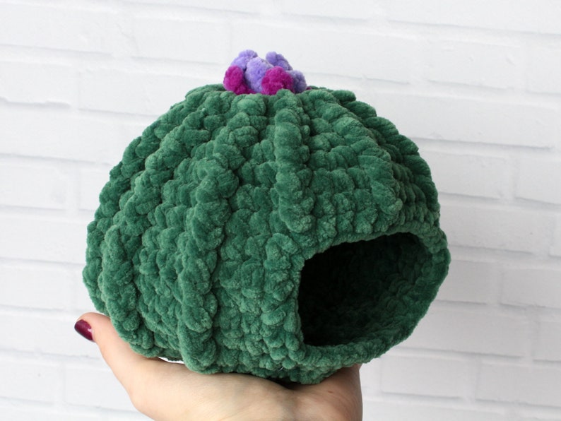 Leopard Gecko Hide Cactus Crochet Pet Cave Reptile Soft - Etsy
