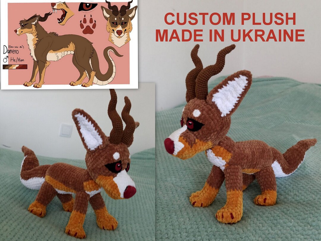 Custom Plush Commission, Custom Plush Doll, Personslized Crochet Stuff ...
