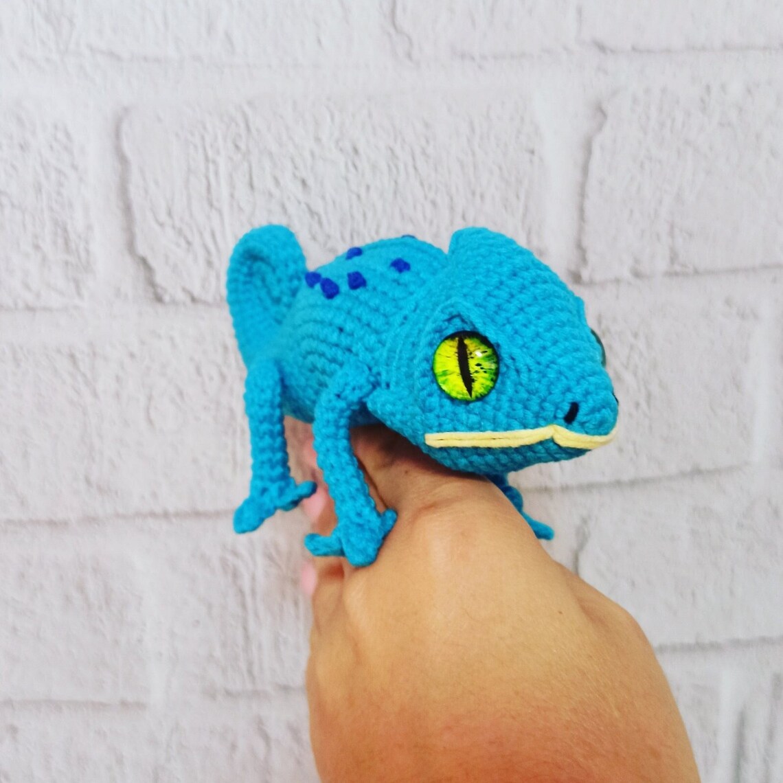 Custom Plush Chameleon Stuffed Animal Crochet Small Lizard - Etsy