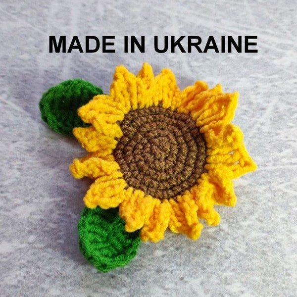 Sunflower Brooch - Etsy