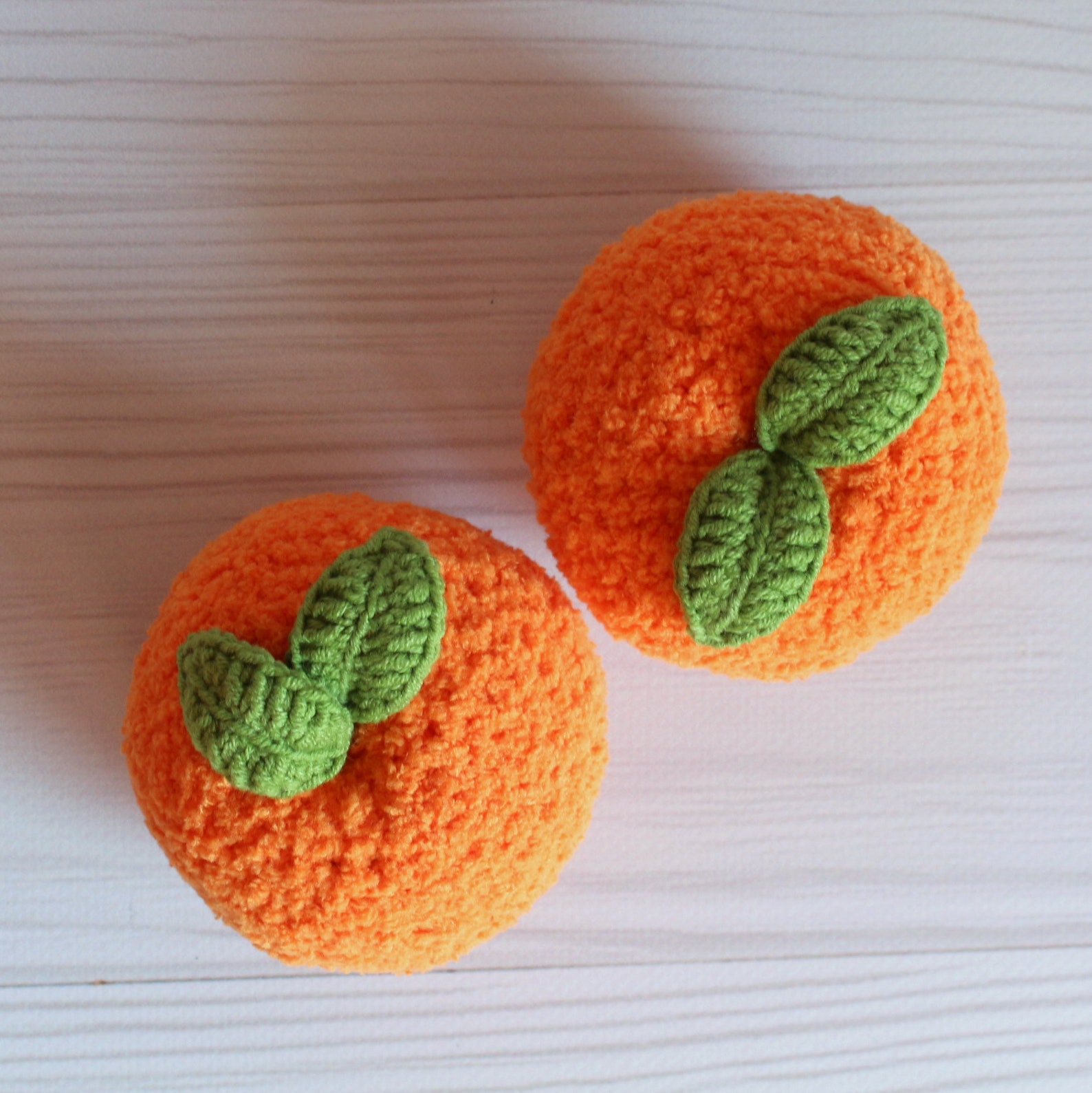 Softy Mandarin 1 Pcs Crochet Tropical Fruit Fake Food for | Etsy