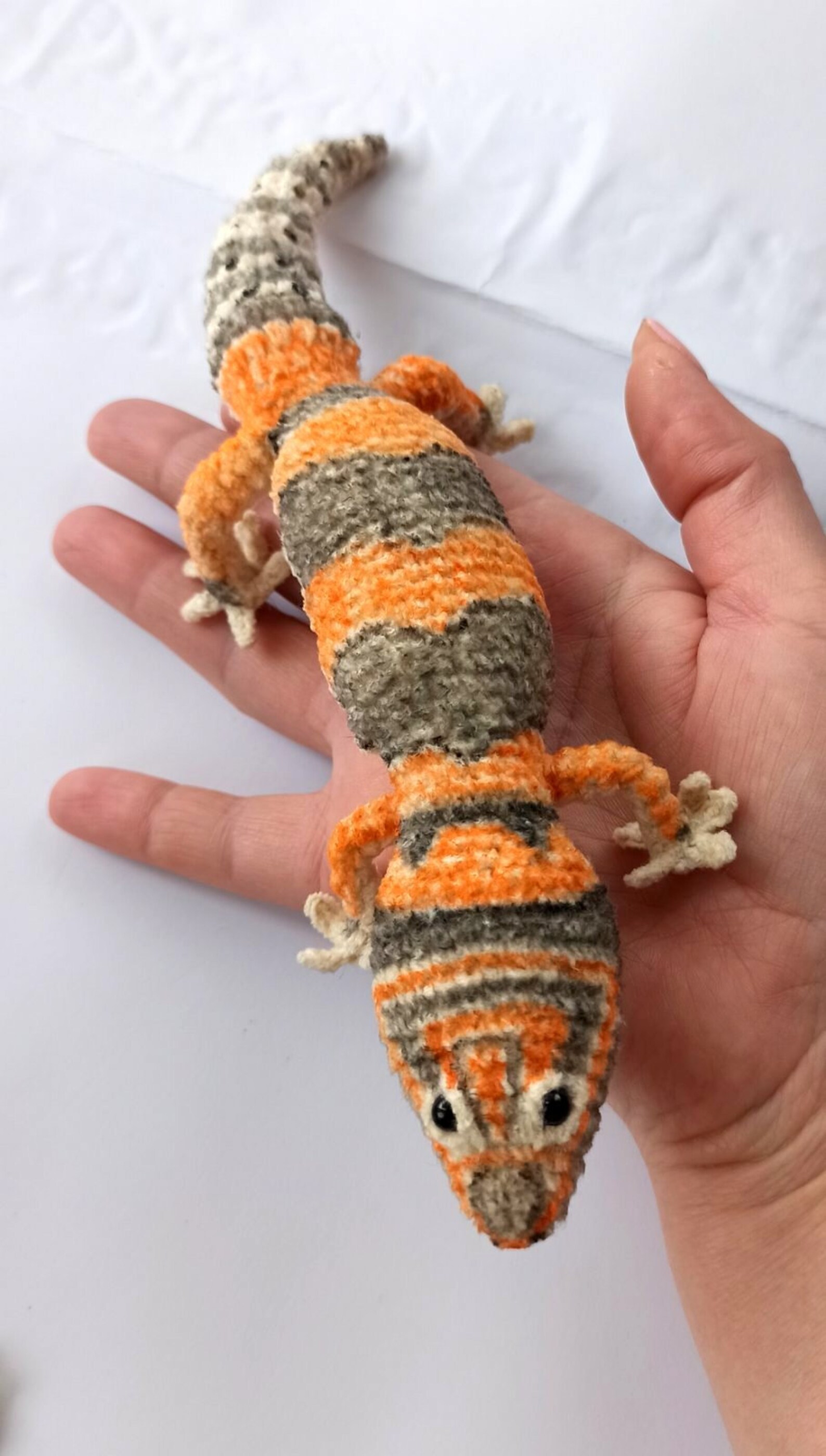 Leopard gecko plush Crocheted remember replica Custom | Etsy