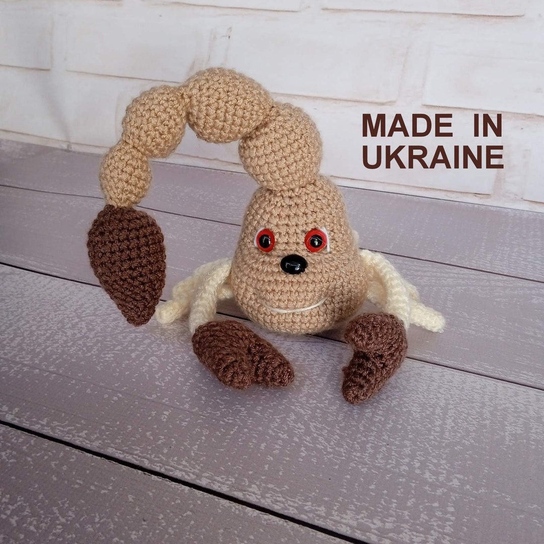 Scorpion Crochet Plush 5.5, Scorpion Figure, Scorpion Stuffed Animal ...
