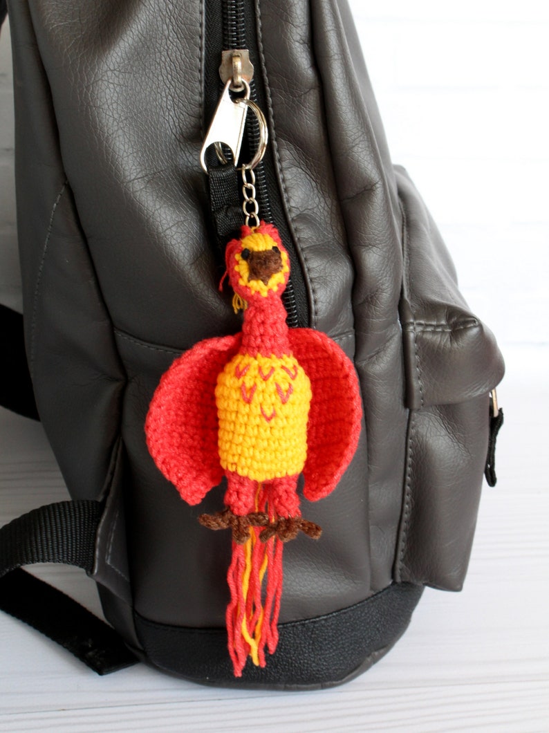 Phoenix Plush Keychain, Mythical Creatures Doll, Phoenix Keyring, Car ...
