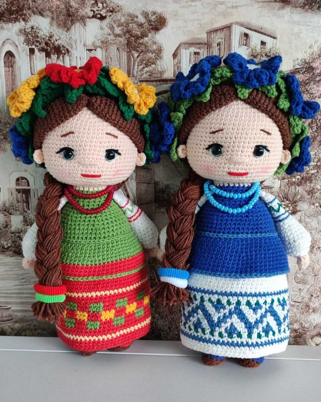Ukrainian Doll Girl Large 11, Crocheted Ukrainian Toy National Suit ...