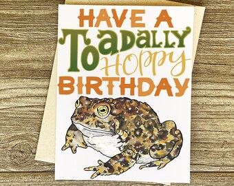 Toad Birthday Card | Etsy