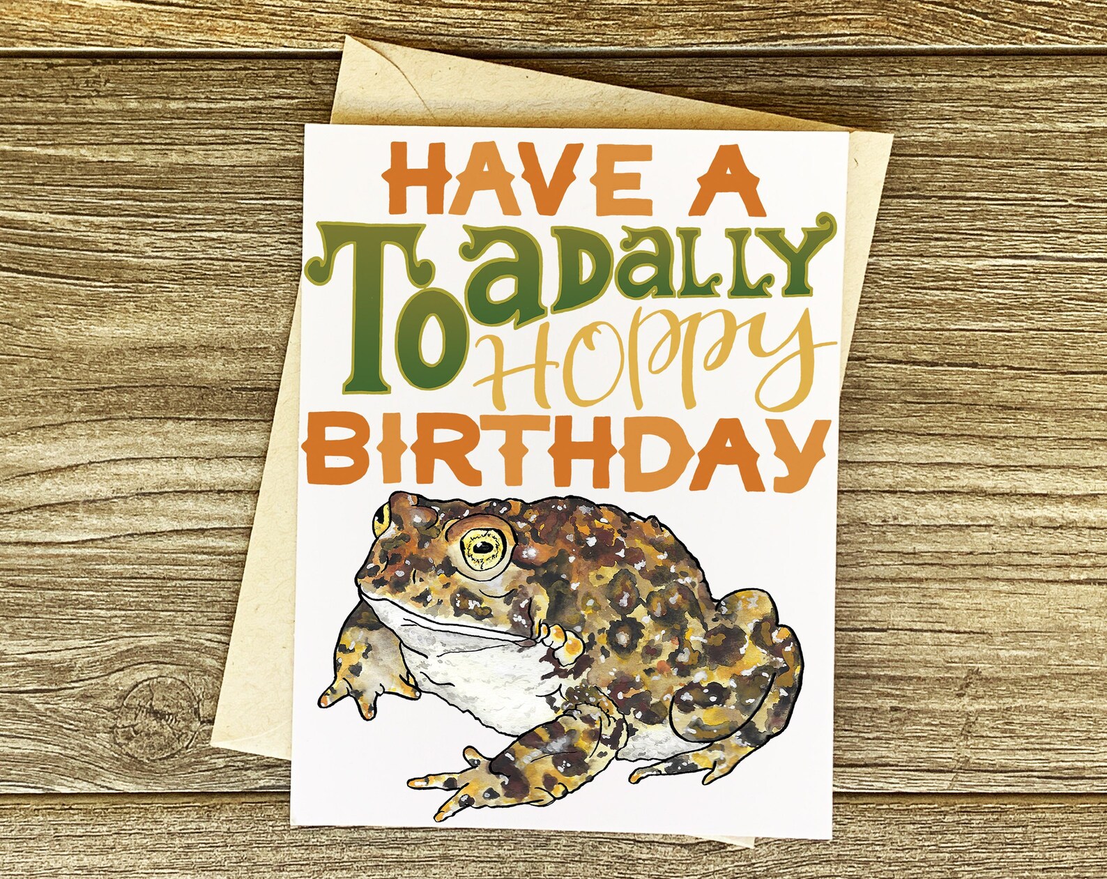 Have a Toadally Hoppy Birthday... Yosemite Toad Birthday Card - Etsy