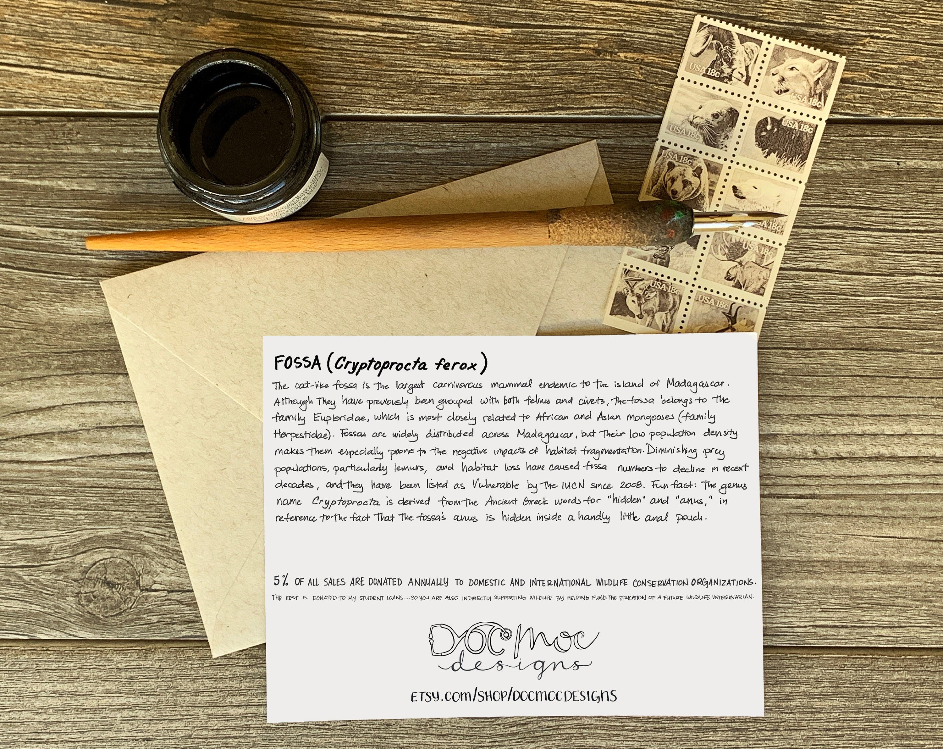 Anything is Fossable... Fossa Card - Etsy