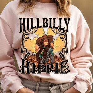 Hillbilly Hippie, Digital Download, Country Png, Desert Png, Western ...