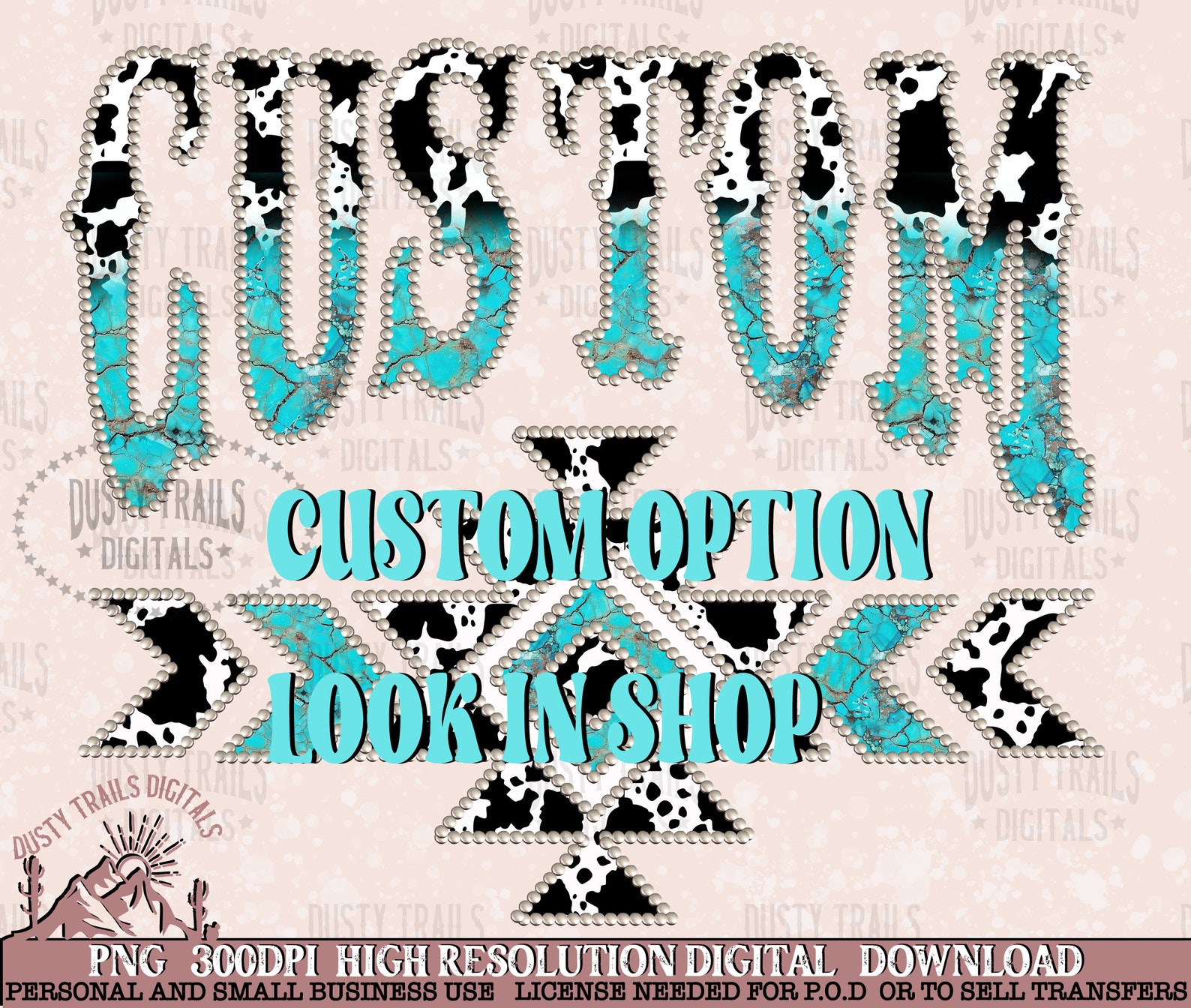 Aztec Gigi Cow Print, Digital Download, Retro, Western Sublimations ...