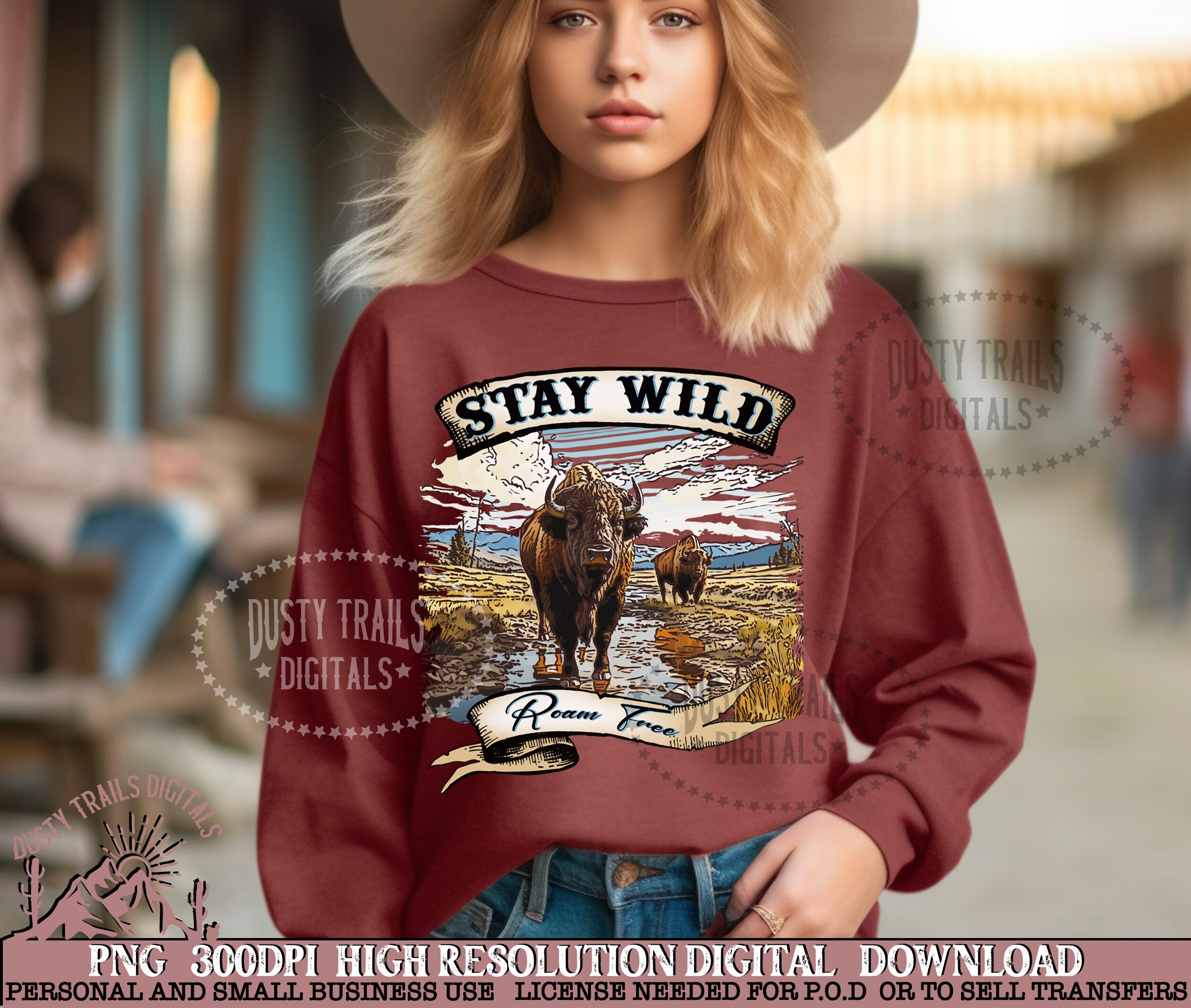 Western, Stay Wild, Yellowstone, Digital Download, Country Png, Desert ...