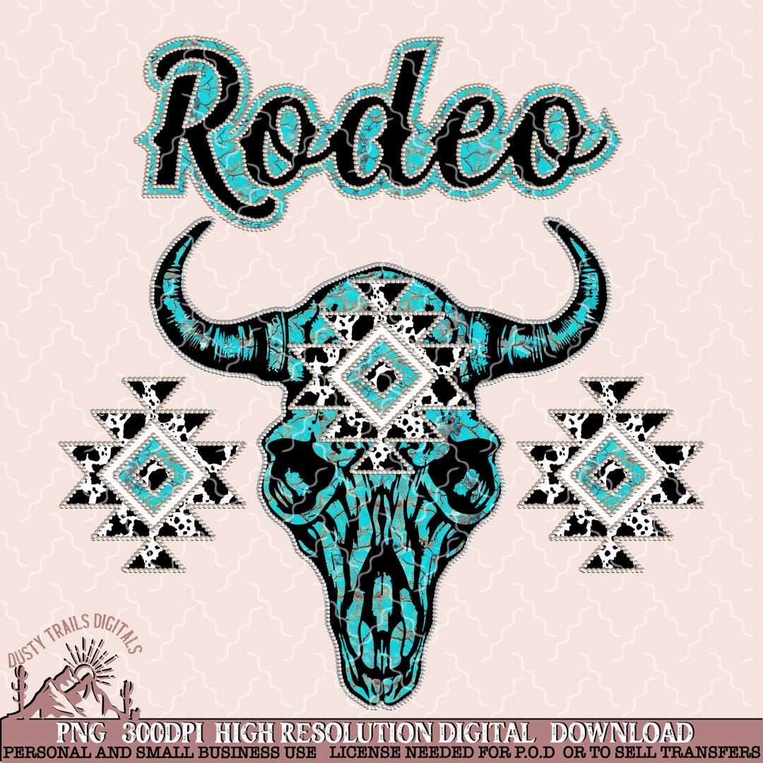 Rodeo, Cow Pattern, Digital Download, Country Png, Desert Png, Western ...