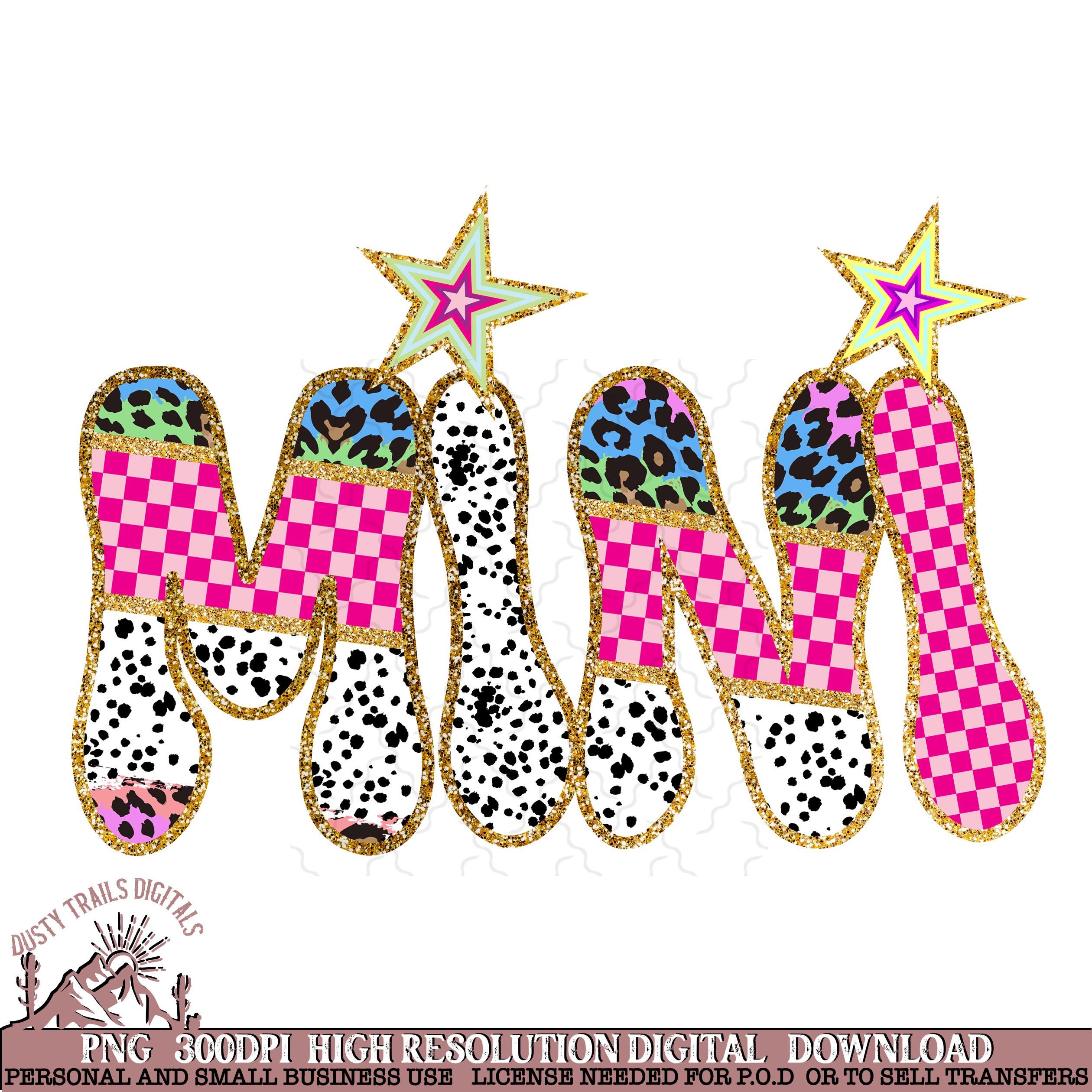 Preppy Mini Png, Dalmatian Dots, Mothers Day, Preppy Mama Png, Retro ...