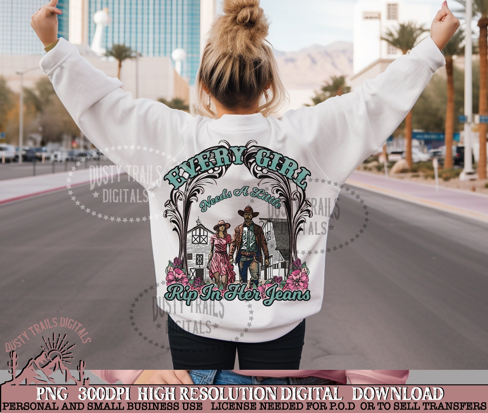 Every Girl Needs A Little Rip in Her Jeans Digital Download - Etsy