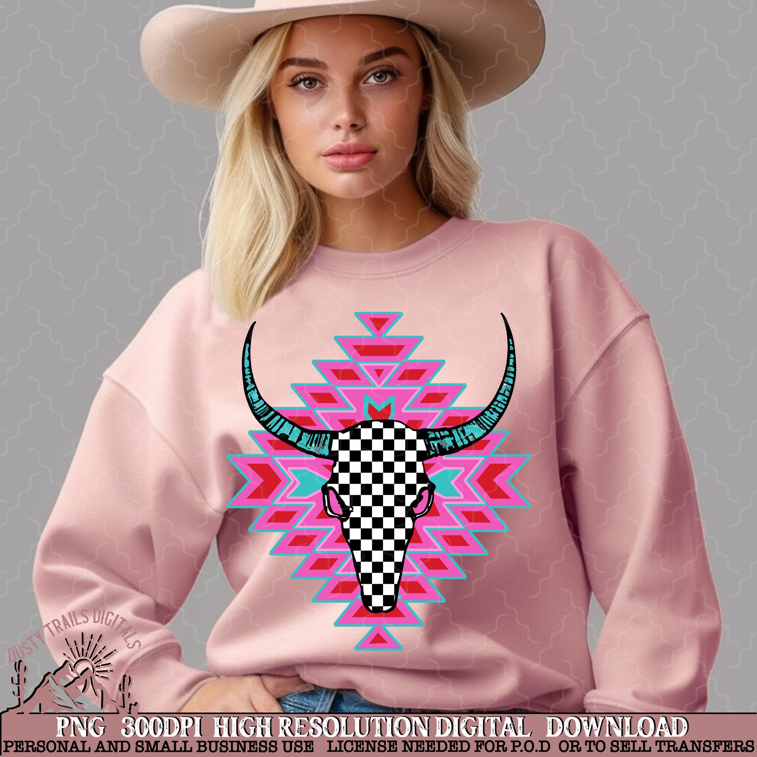 Western, Bull Aztec Png, Digital Download, Retro, Country Png, Desert ...