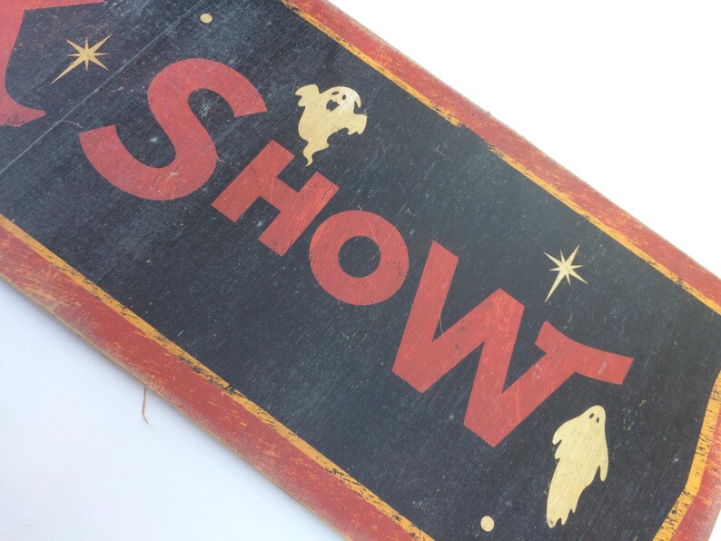 Midnight Spook Show Hand-made Sign - Classic, Cult, Horror, Freak Show ...
