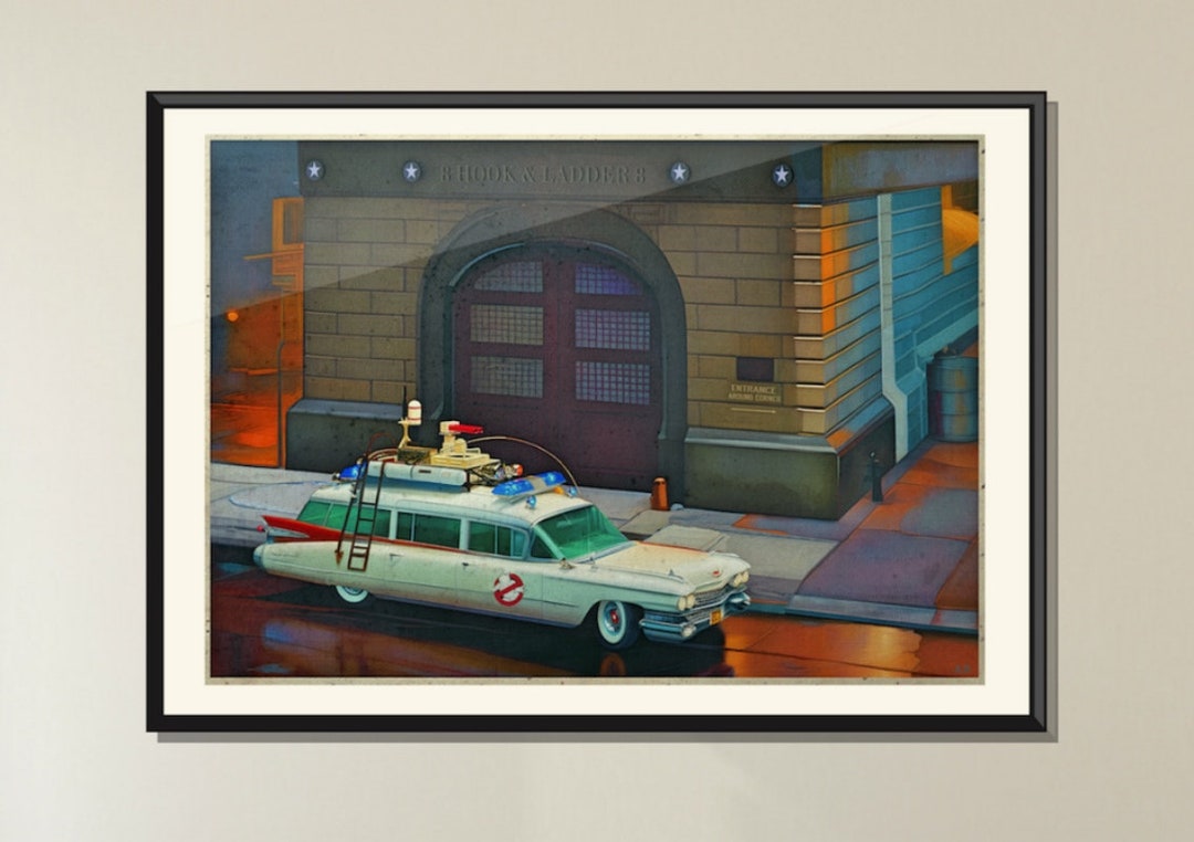 80s Ghost Comedy Movie Print. Oil Painting Classic, Cult, Murray ...