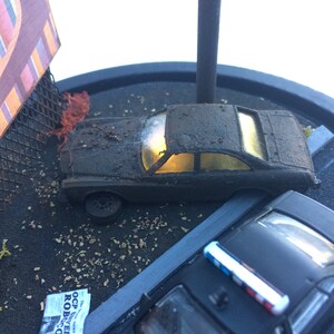 Robocop Lamp, 1:64 Official Car Small Scale Diorama, Handmade Light ...