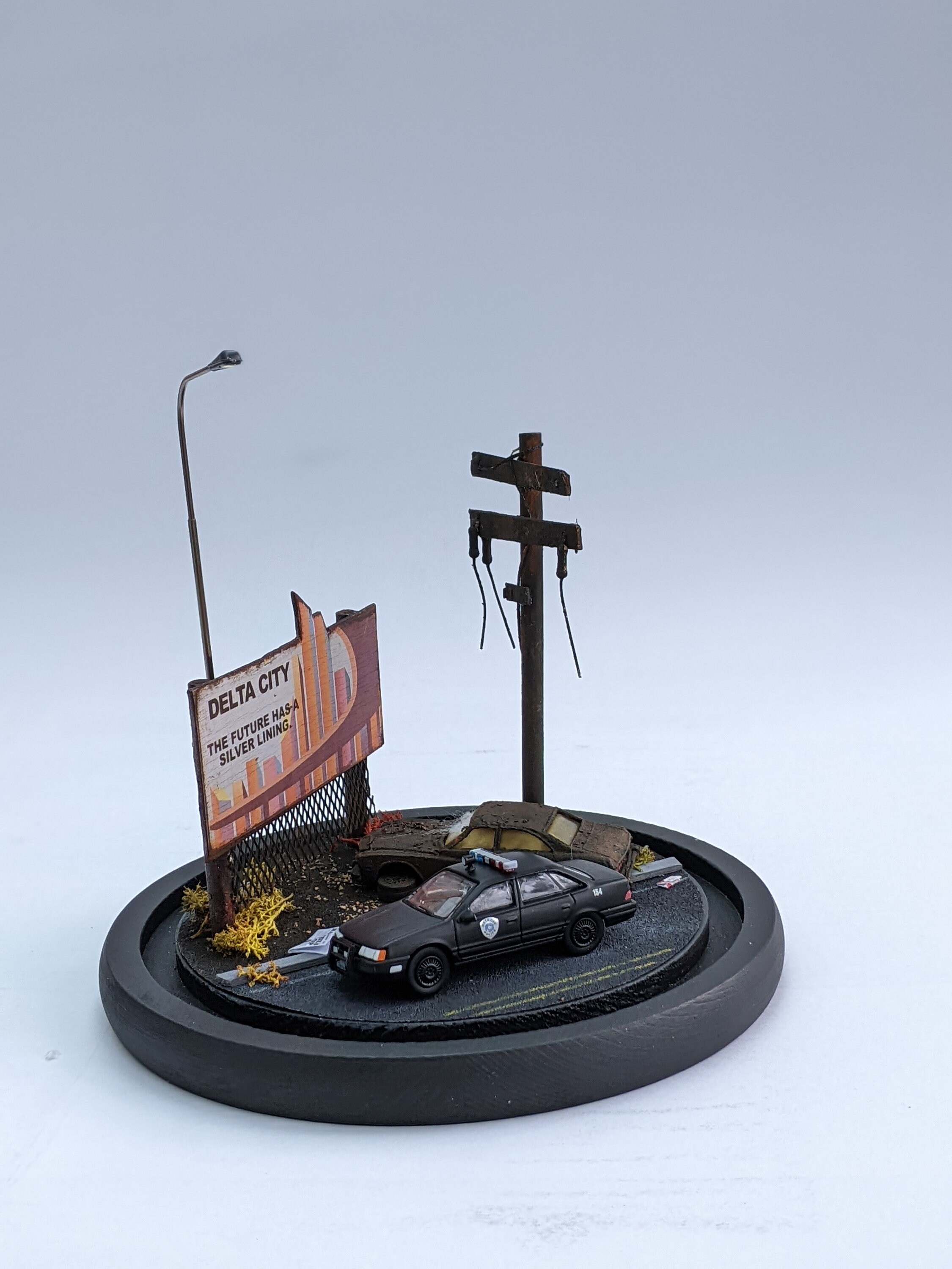 Robocop Lamp, 1:64 Official Car Small Scale Diorama, Handmade Light ...