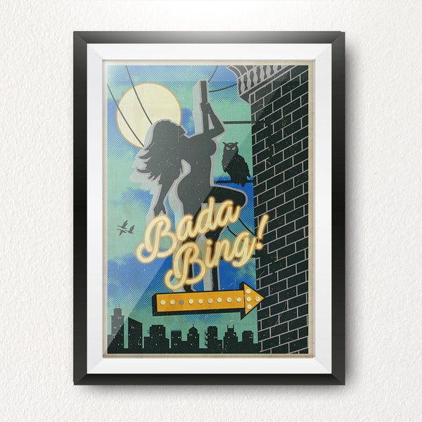 Bada Bing Poster - Etsy