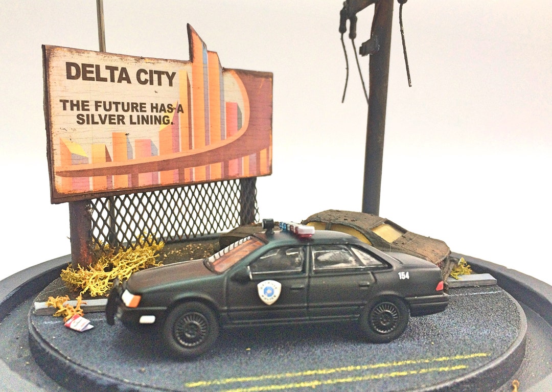 Robocop Lamp, 1:64 Official Car Small Scale Diorama, Handmade Light ...
