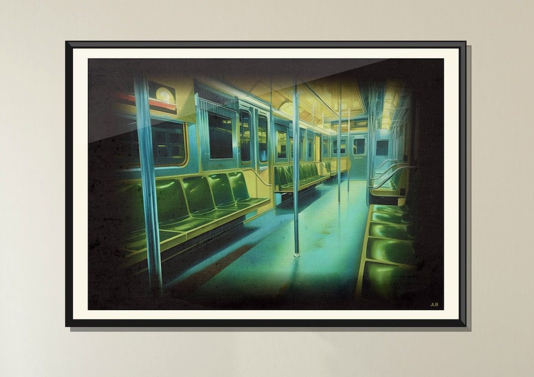 Liminal Space Print. Oil Painting - Empty Subway Aesthetic, Americana ...