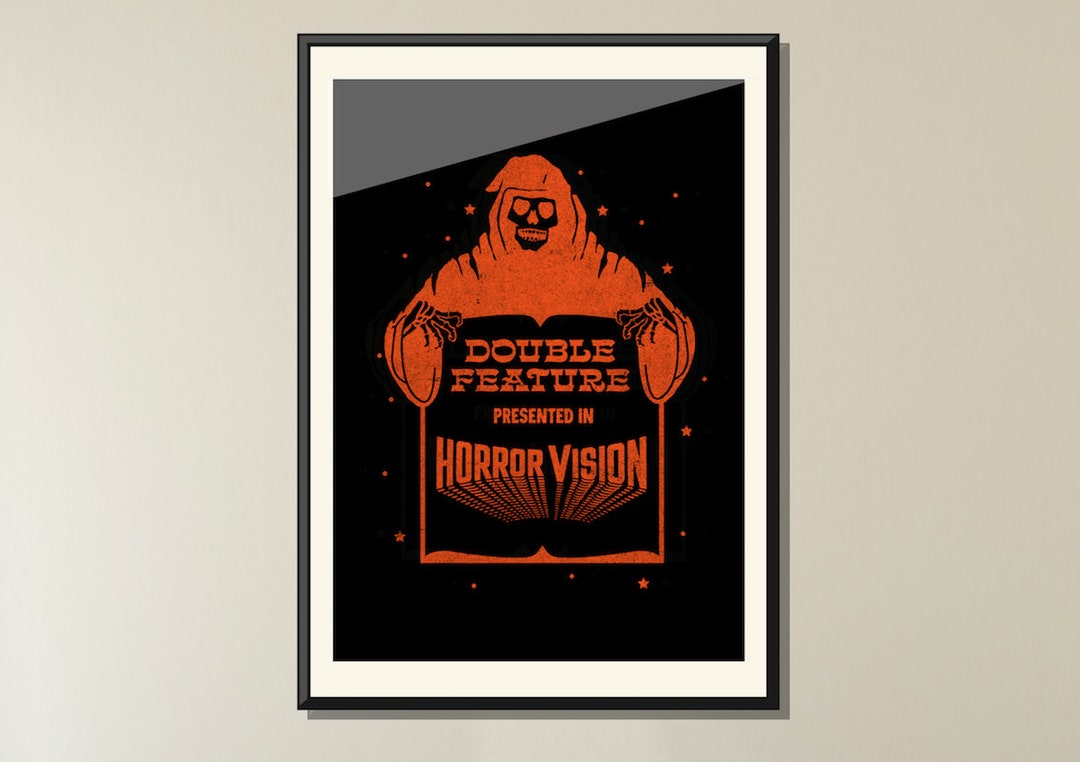 Double Feature Horror Vision, Limited Edition Print - Classic, Cult ...
