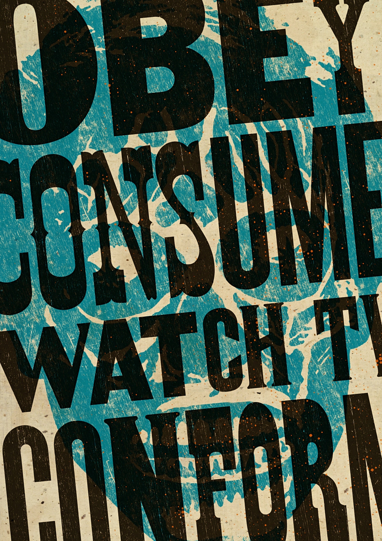 Obey Consume Conform. They Live Limited Edition Print | Etsy