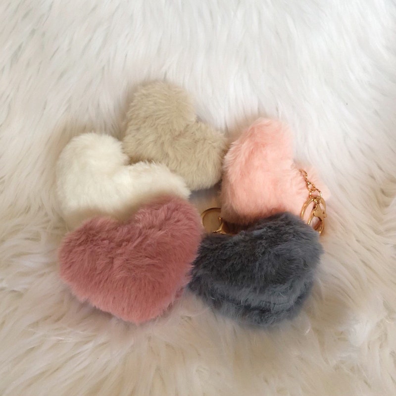 Fuzzy Keychain - Etsy