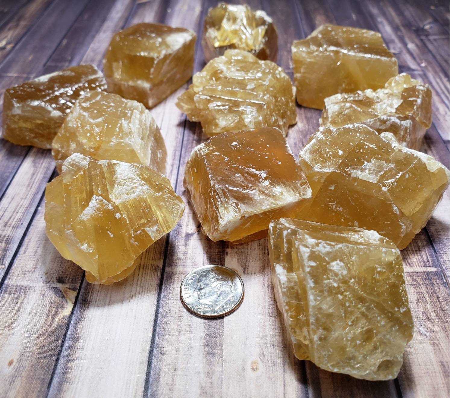 Calcite-Raw honey calcite-golden honey calcite chunks | Etsy