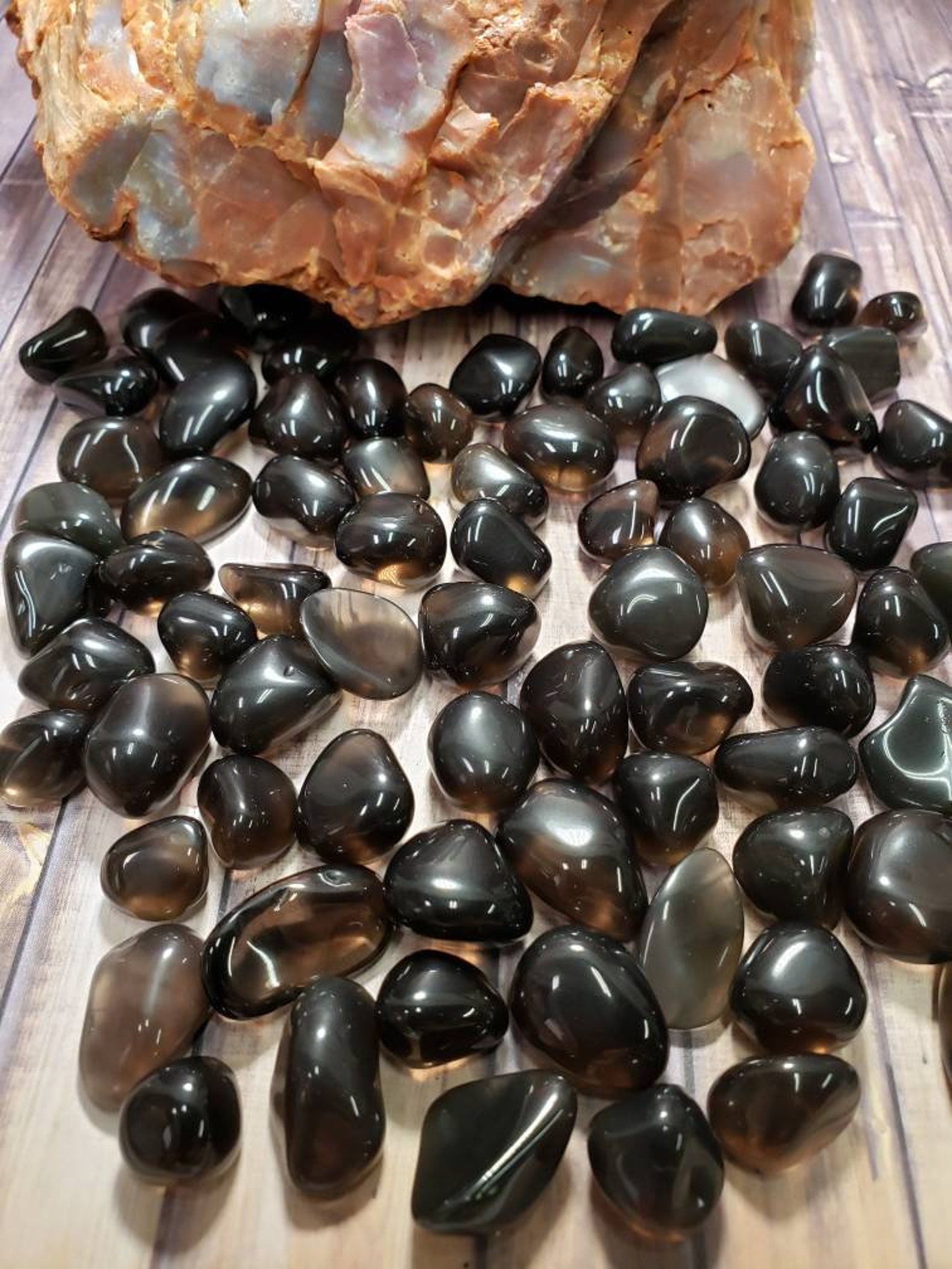 Apache Tears-black Obsidian Small Tumbles - Etsy