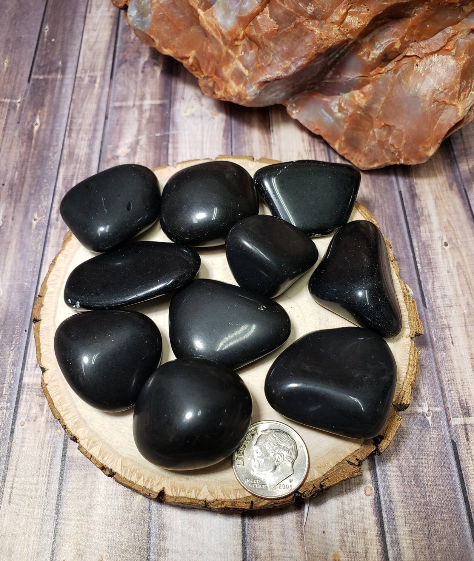 Black Obsidian Tumbles-obsidian Rock-volcanic Black - Etsy