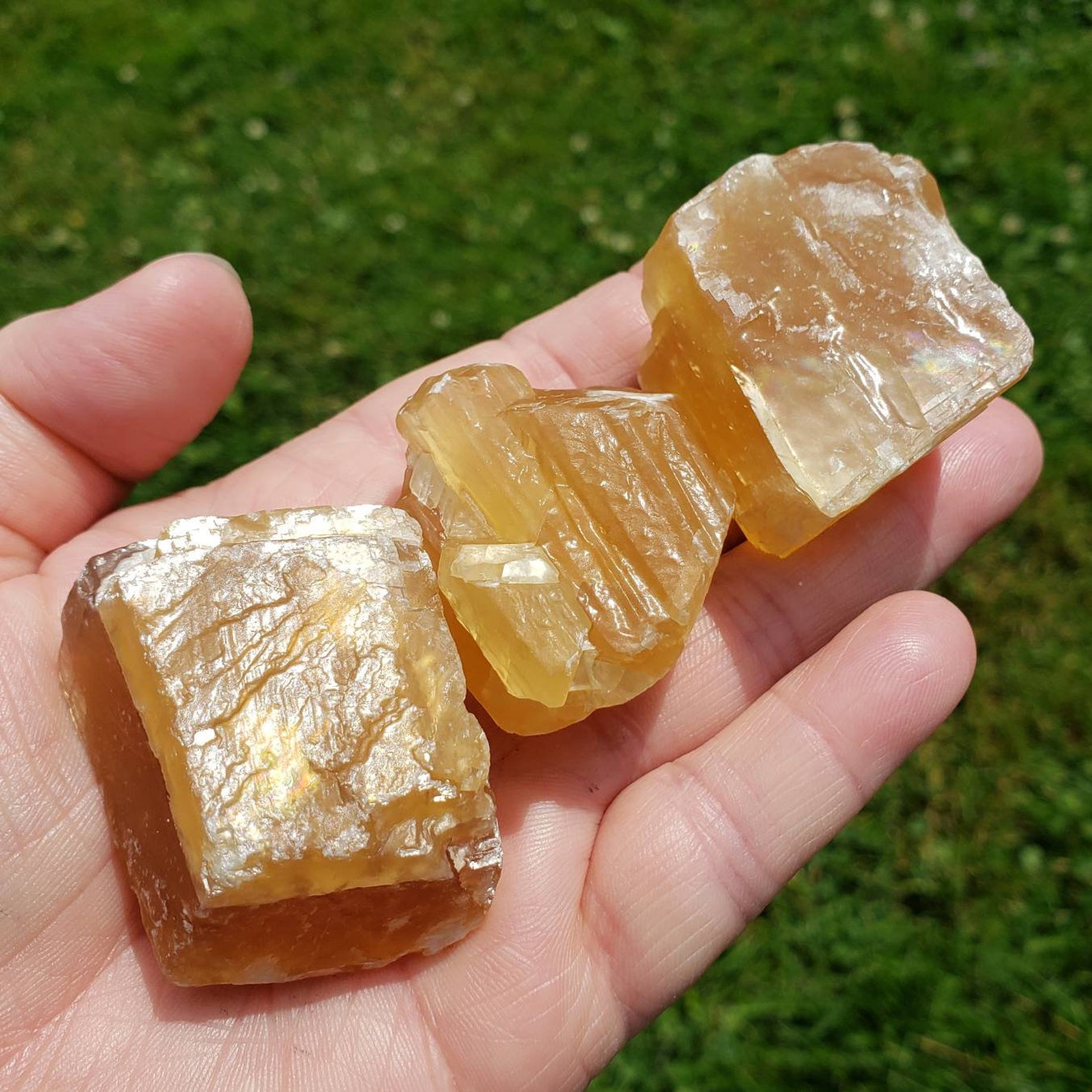Calcite-raw Honey Calcite-golden Honey Calcite Chunks - Etsy