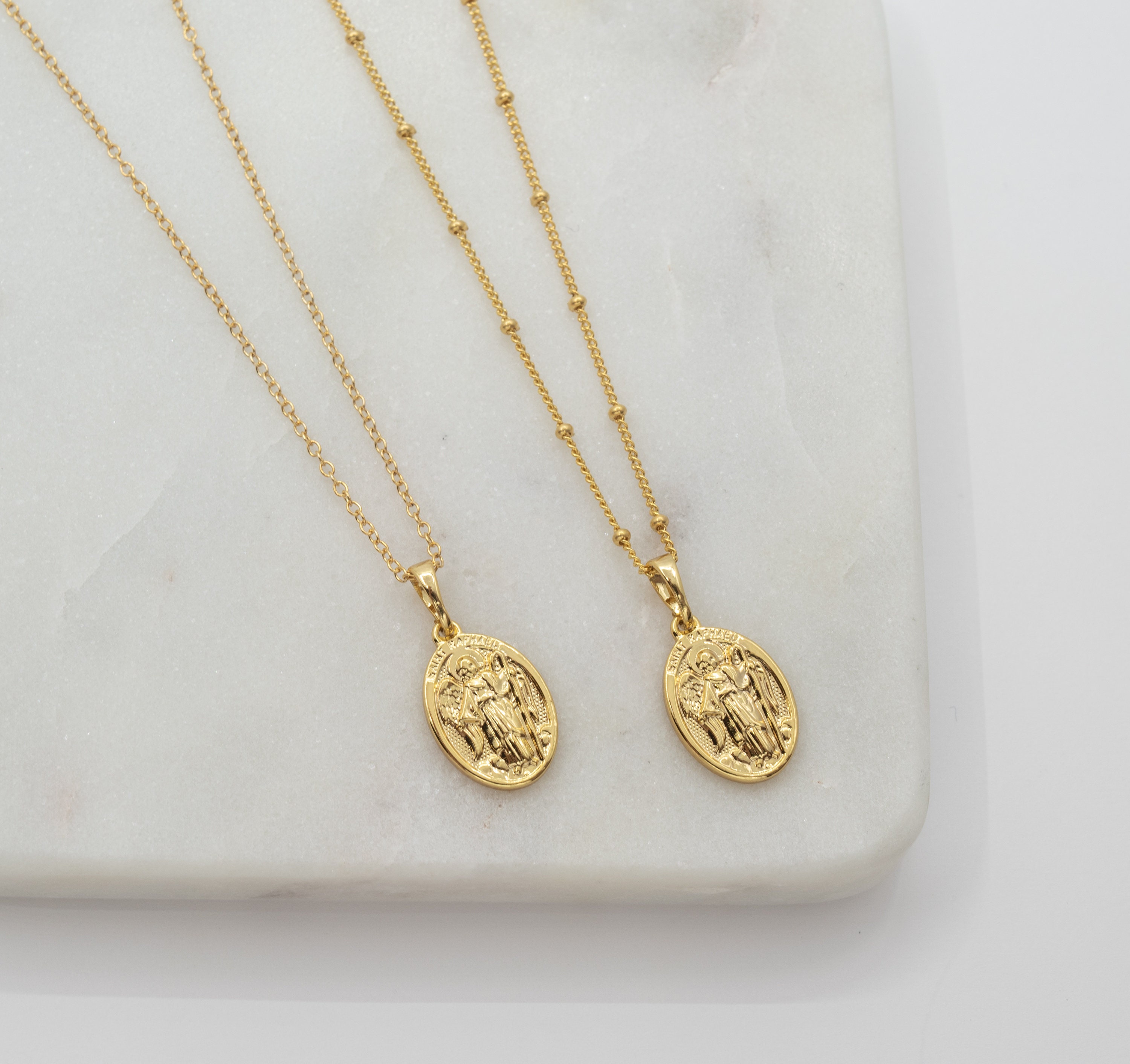 Gold Filled St. Raphael the Archangel Saint Medal Necklace | Etsy
