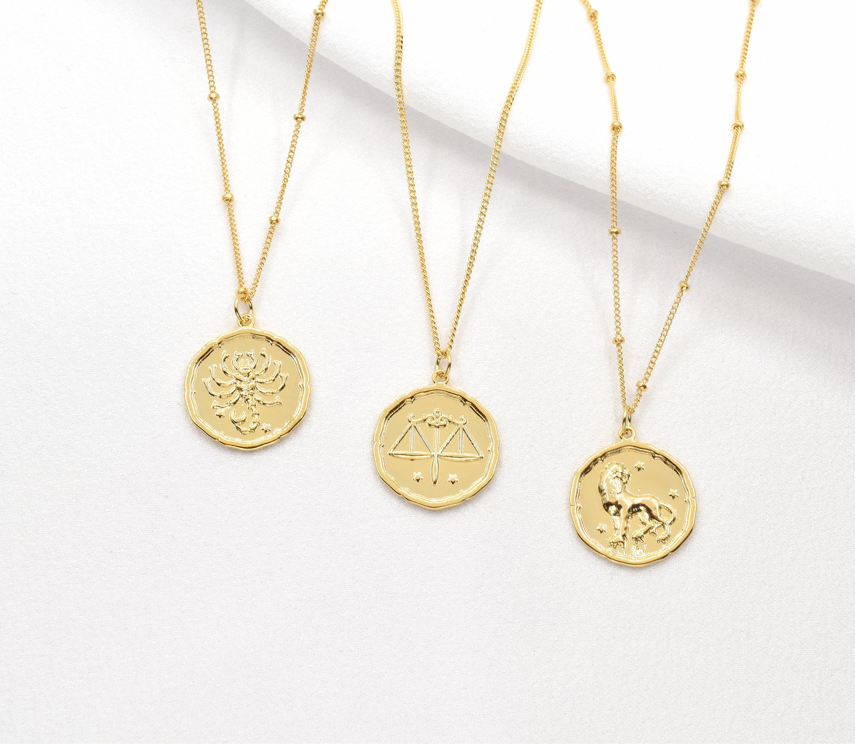Gold Zodiac Necklace Astrology Jewelry Horoscope Necklace - Etsy