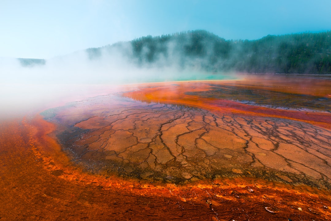Yellowstone, Midway Geyser - Digital Download Photography, Landscape ...