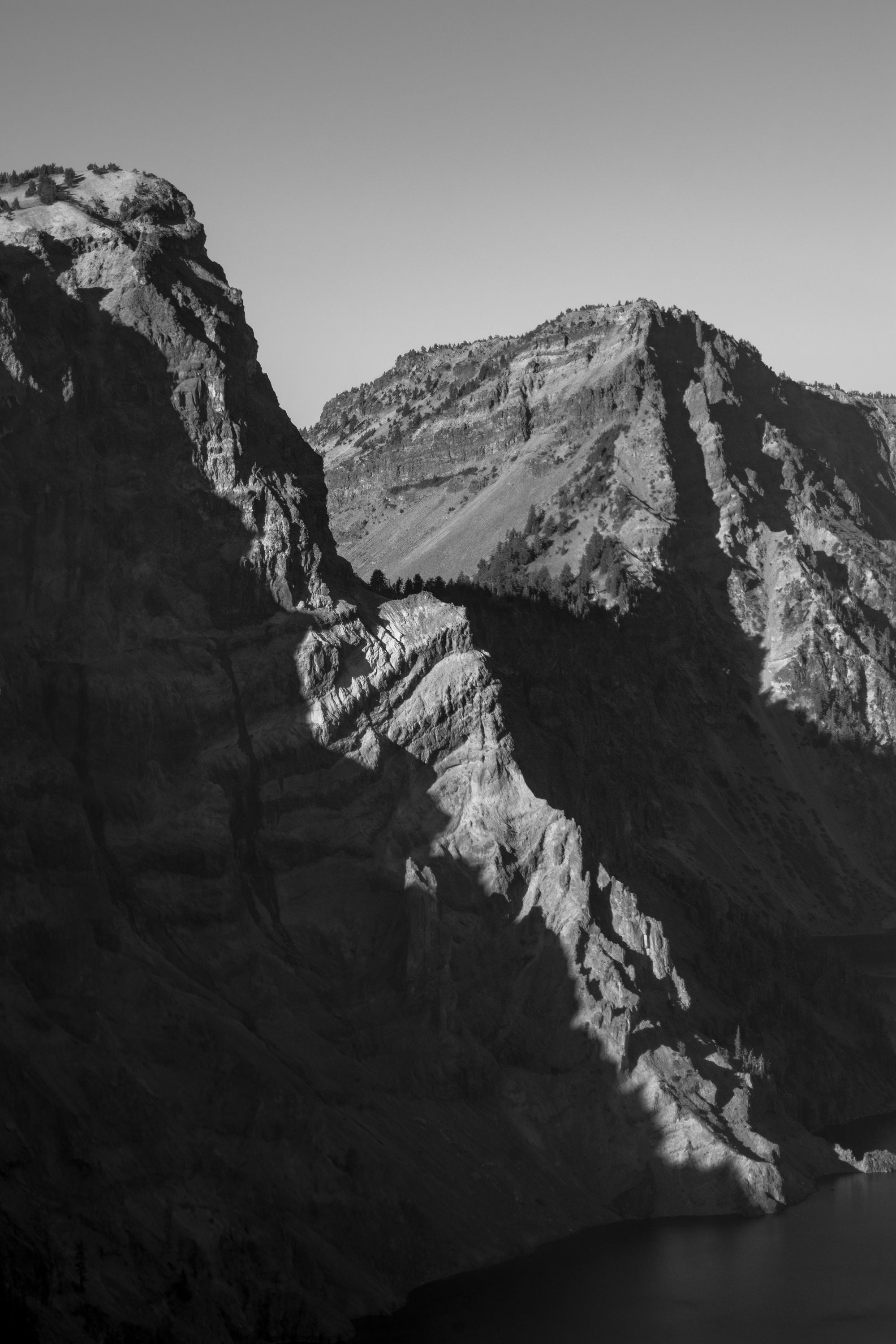 B&W Mountain Lake Digital Download Photography Landscape - Etsy