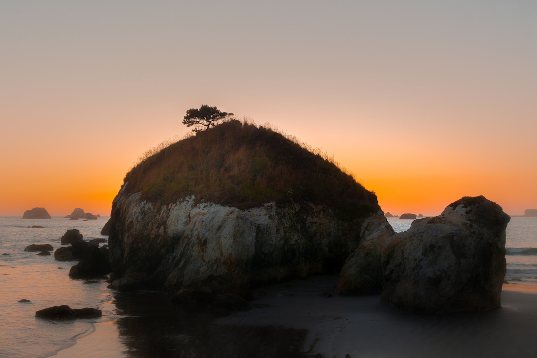 Beach Rock Sunset - Digital Download Photography, Landscape Poster ...