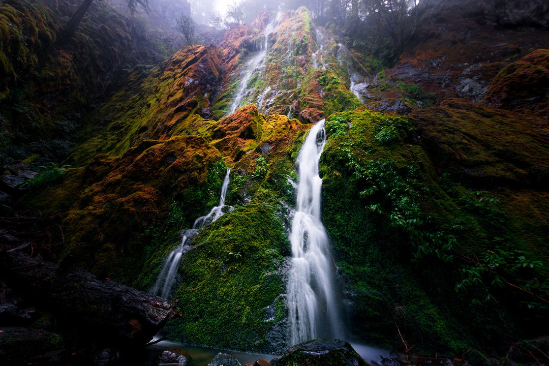 Moon Waterfall - Digital Download Photography, Landscape Poster ...