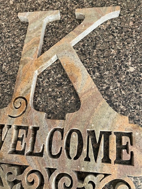 Personalized Corian Welcome Sign Personalized Welcome Wall - Etsy