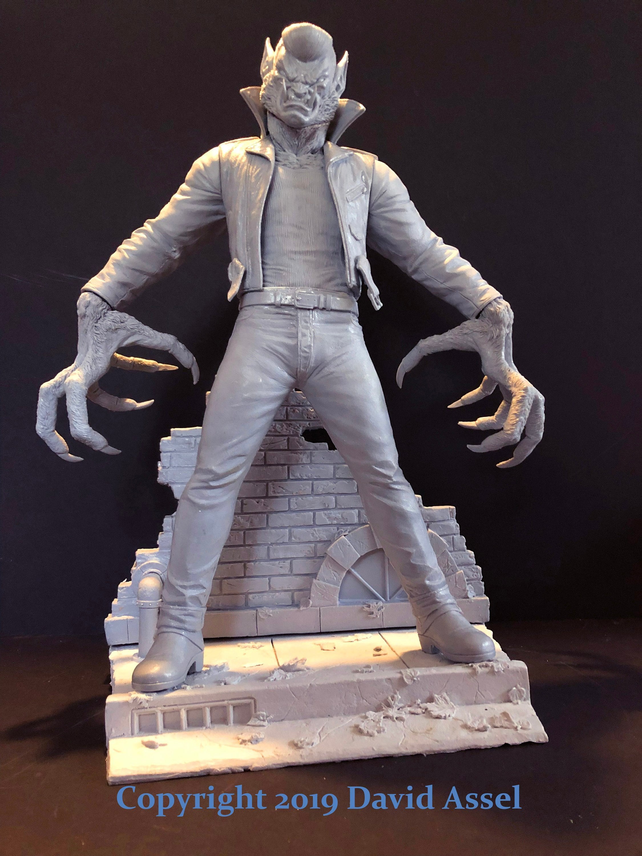 18.5 Rockabilly Wolfman Unassembled MODEL KIT By: Creature Geist - Etsy