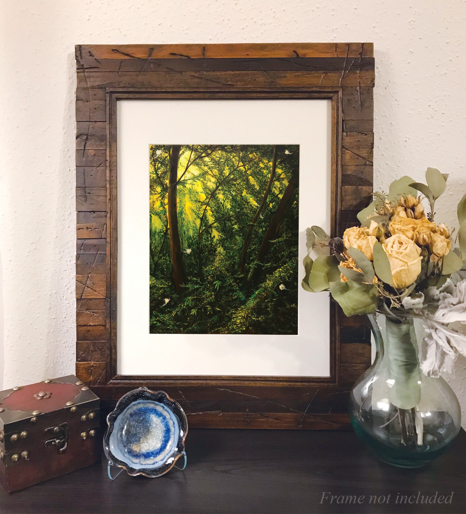 Deep Forest Painting Print - Etsy