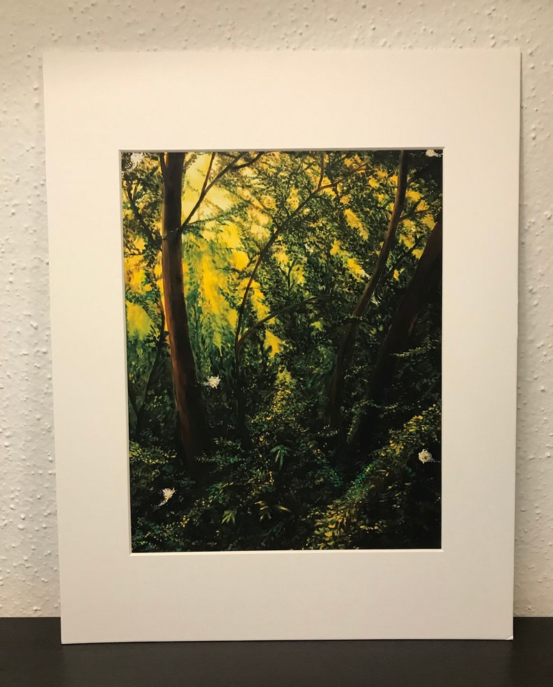 Deep Forest Painting Print - Etsy