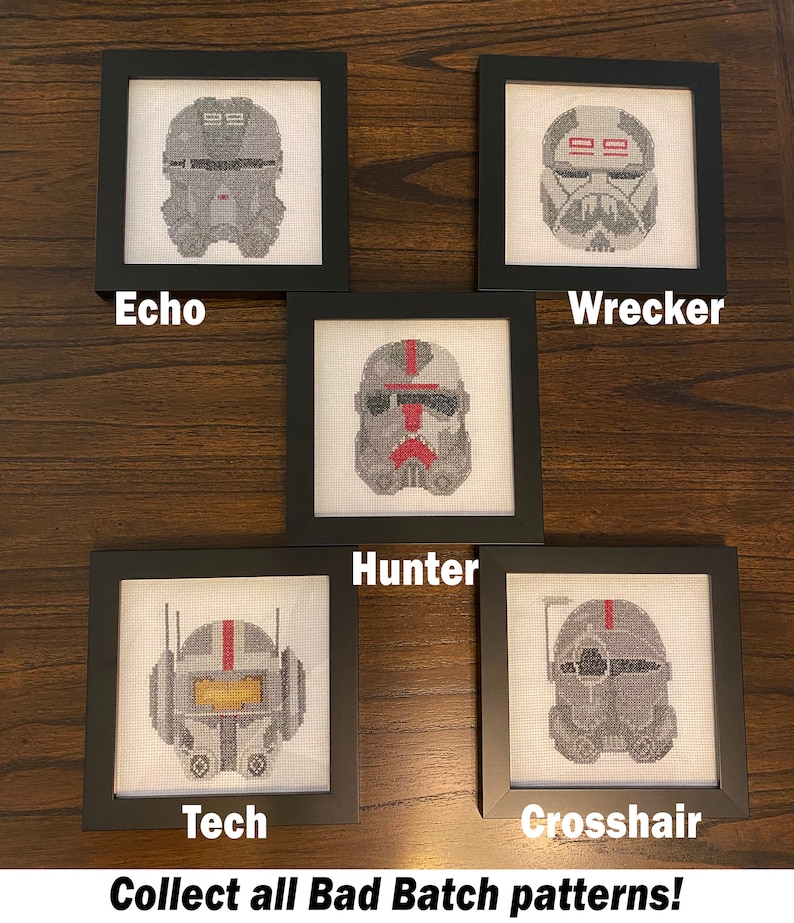 The Bad Batch Hunter Printable Cross Stitch Pattern - Etsy