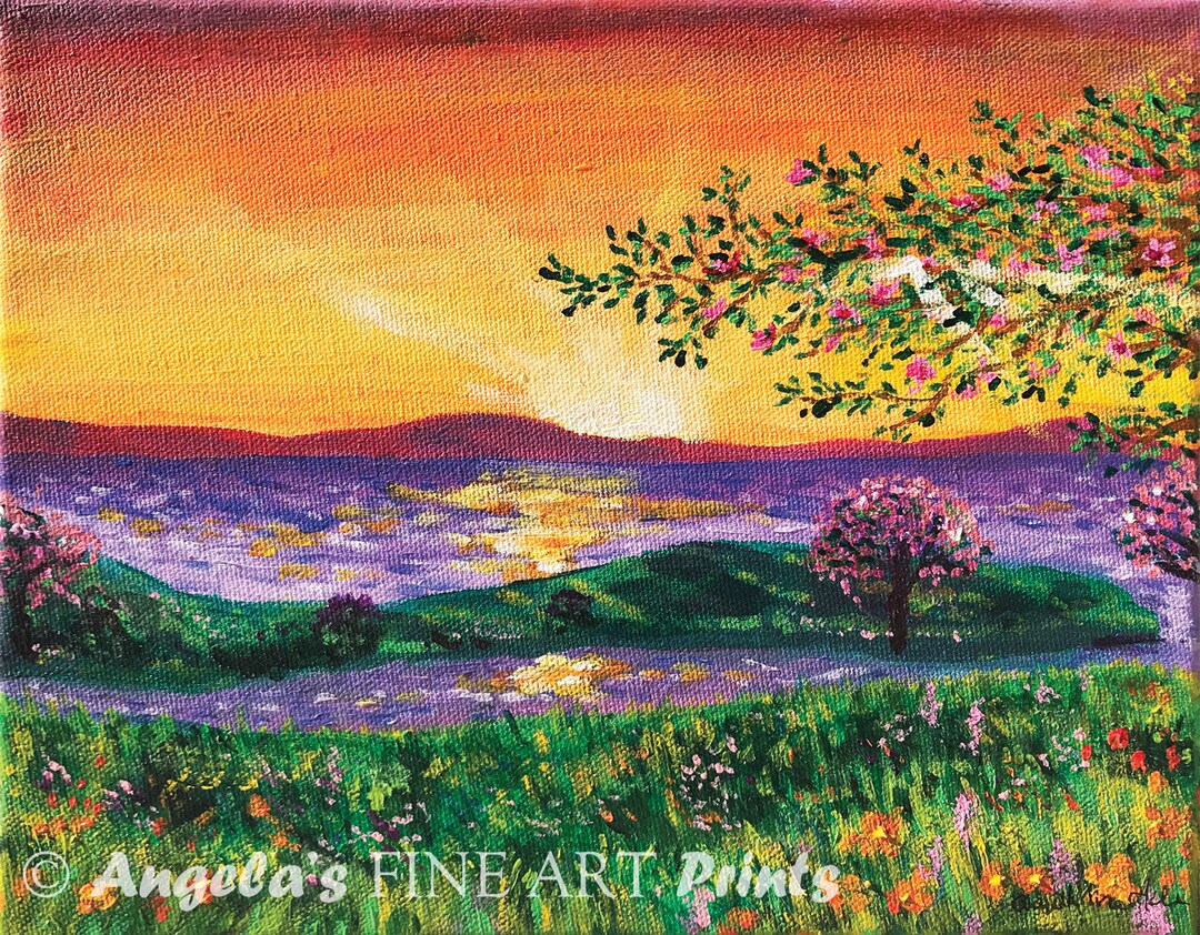 Spring 5x7 Painting Print (four Season Series) - Etsy