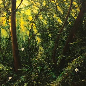 Deep Forest Painting Print - Etsy