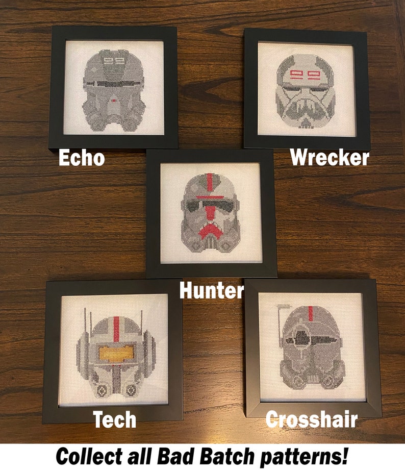 The Bad Batch Tech Printable Cross Stitch Pattern Digital - Etsy