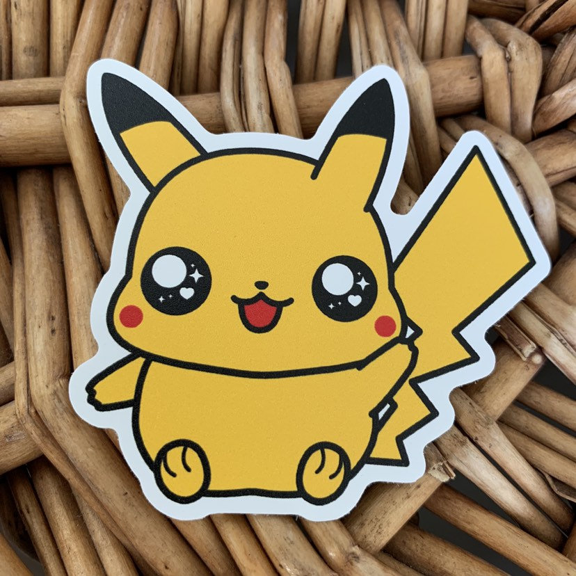 Pokemon Pikachu Vinyl Stickers X3 Home And Garden Stickers
