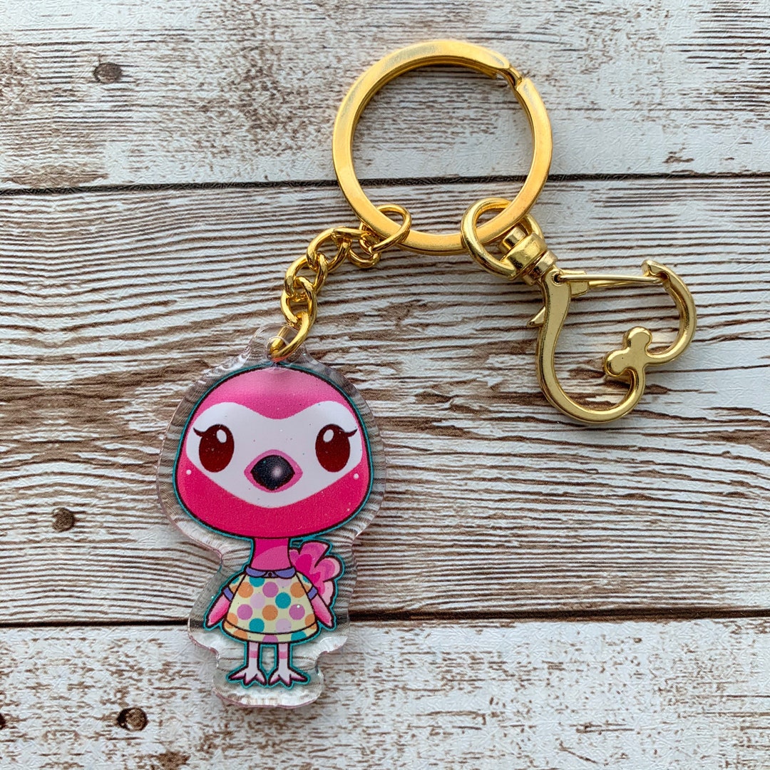 Flora ACNH Acrylic Double Sided Key Chain / Animal Crossing / - Etsy